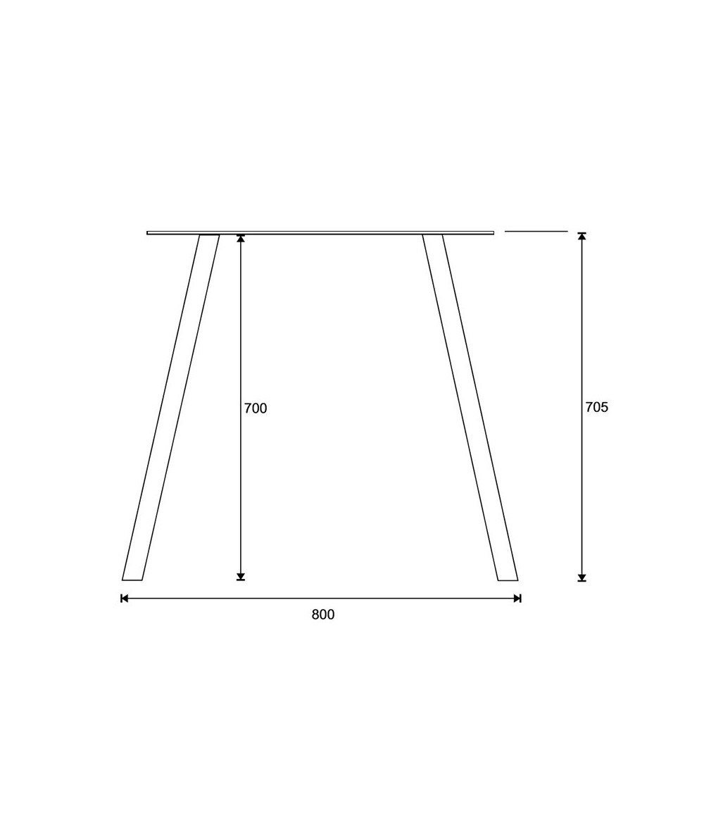 Bordben sæt slanting base